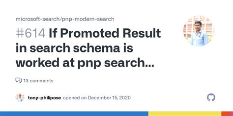 If Promoted Result In Search Schema Is Worked At Pnp Search App · Issue 614 · Microsoft Search