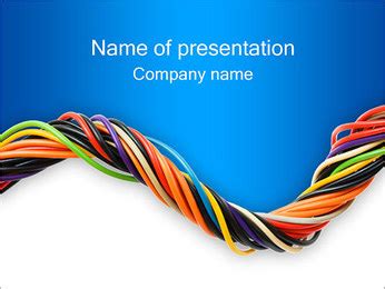 Ethernet Cable PowerPoint Template SmileTemplates Com