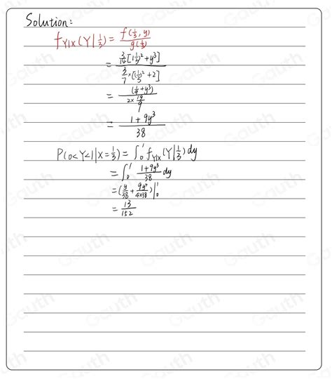 Solved Let X And Y Be Two Continuous Random Variables Such That The