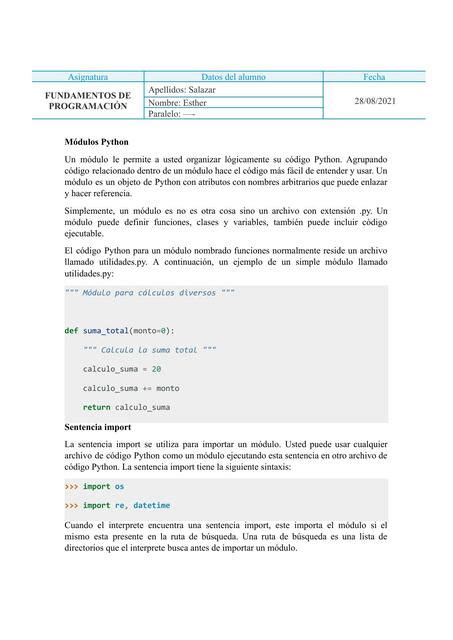 Módulos Python developer ishtar uDocz