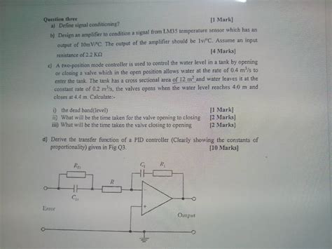 question three a define signal conditioning [1