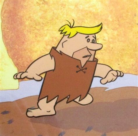 1960s Vintage Barney Flintstones Hanna Barbera Original Production Cel
