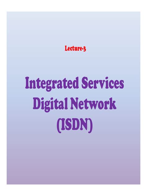 lec 3 isdn download free pdf computer network public switched