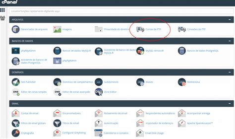 tutorial de criação de contas de ftp extras homehost