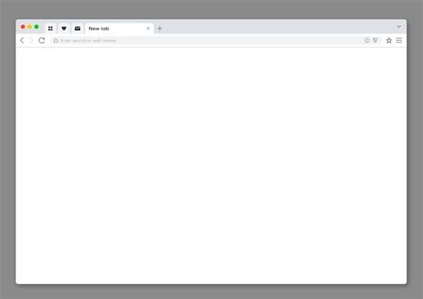 Web Browser Window White Template Royalty Free Vector Image