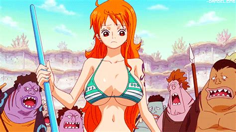 Safebooru 1girl 6boys Animated Animated  Bikini Bikini Top
