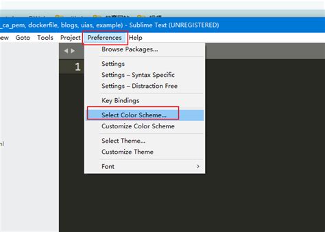 sublime text4 如何修改主题，如何修改配色方案 outsrkem 博客园