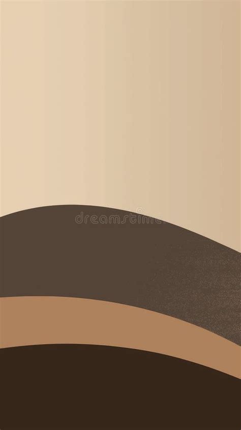 Smooth Curved Shapes In Varying Shades Of Brown Create A Visually Appealing Abstract Background