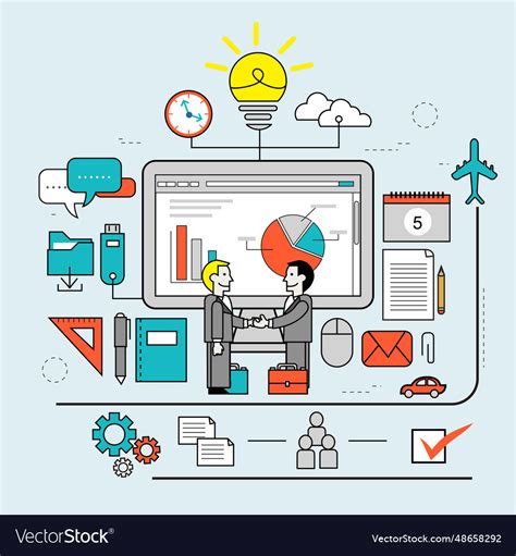 Business Cooperation Concept Royalty Free Vector Image