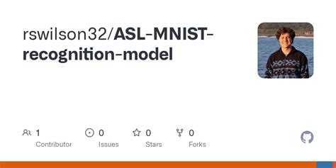 Github Rswilson32asl Mnist Recognition Model