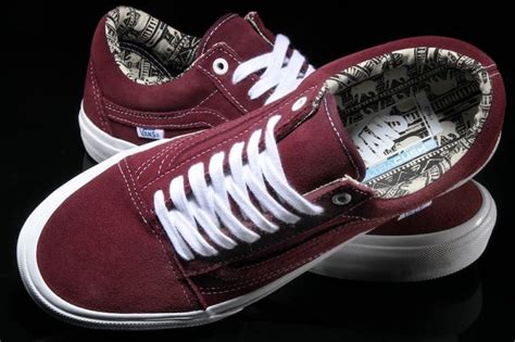 Ray Barbee X Vans Old Skool Pro Burgundy Sneaker Bar Detroit