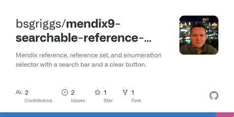 Github Bsgriggsmendix9 Searchable Reference Selector Mendix Reference Reference Set And