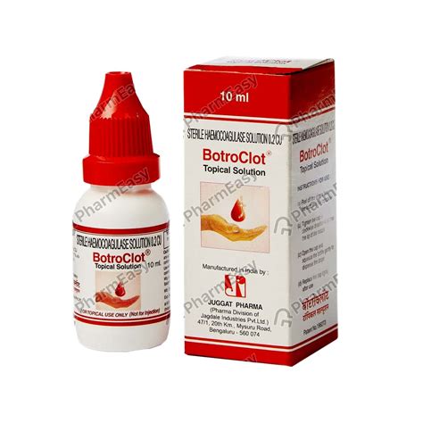 Buy Botroclot 02 Iu Liquid For Skin Application 10 Online At Flat 18 Off Pharmeasy