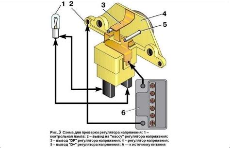 Реле регулятора напряжения генератора где находится схема замены и