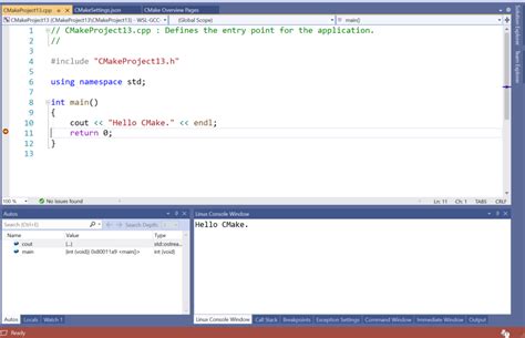 C With Visual Studio And Windows Subsystem For Linux WSL C Team Blog