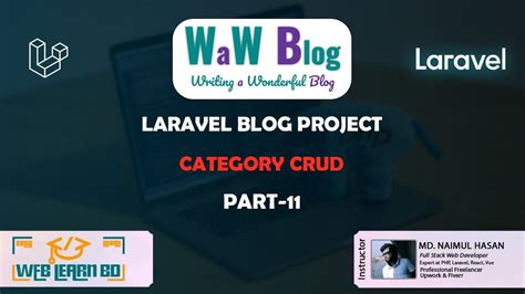 Laravel Project Bangla Tutorial Waw Blog Part11 Category Crud