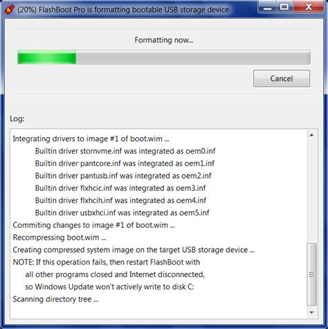 flashboot create installable clone of windows on usb thumbdrive