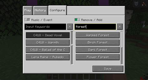 Music Control Minecraft Mod