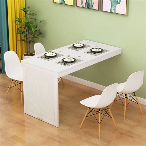 Buy KDDEON Solid Wood Wall Ed Invisible Folding Table Floating Dining