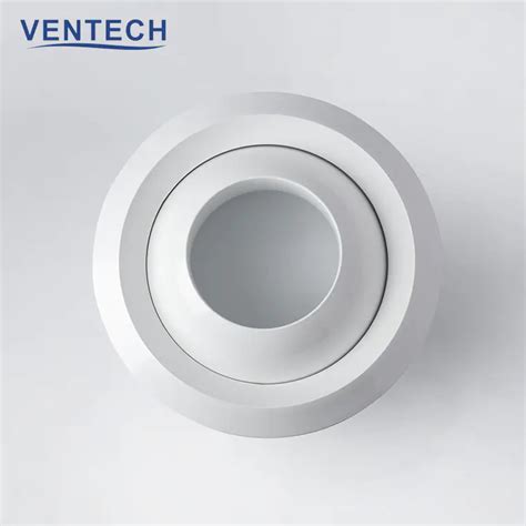 Hvac System Plastic Spherical Aluminum Ball Jet Diffuser With Damper Ventech