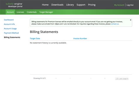 account tab vuforia engine library