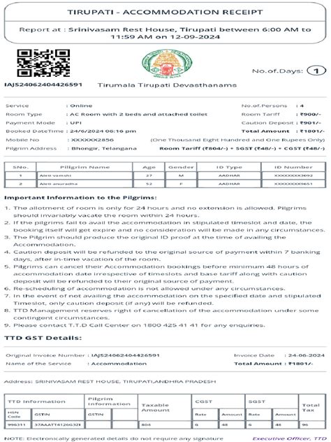 Accommodationreceipt Pdf