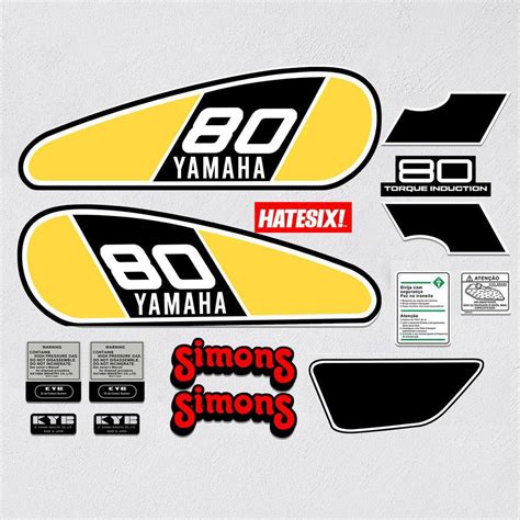 Sticker Decal Yamaha Gt80 Gt 80 1976 Minitrail Side Cover Fuel Tank