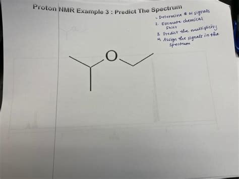 solved proton nmr example 3 predict the spectrum determine