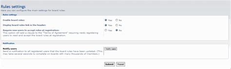 Extension Phpbb311 Board Rules เว็บบอร์ด Php เว็บส่งเสริมการเรียนรู้ Hosting Crm Erp