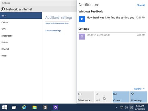 Quick Actions In Notification Center Customize In Windows