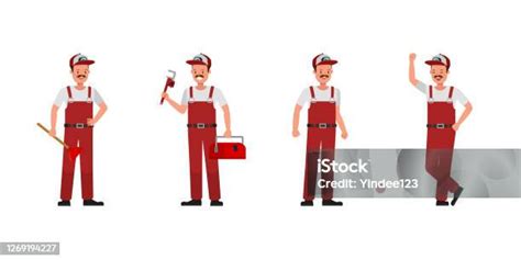 배관공 남자 문자 벡터 디자인 다양한 액션으로 프리젠 테이션 개념에 대한 스톡 벡터 아트 및 기타 이미지 개념 관 튜브 관로 Istock
