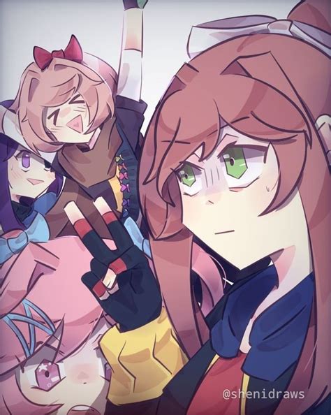 Pin By Dremon 007 On Ddlc In 2025 Literature Club Anime Poses