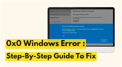 How To Solve 0x0 0x0 Windows Error Code By Ask Gilbo Sep 2023
