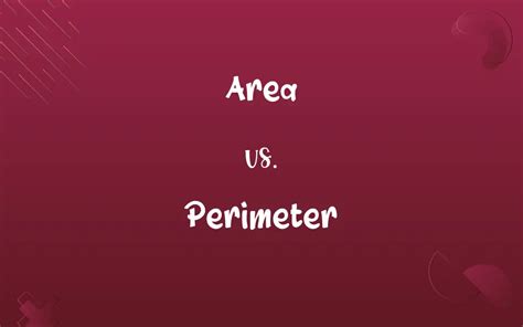 Area Vs Perimeter Know The Difference