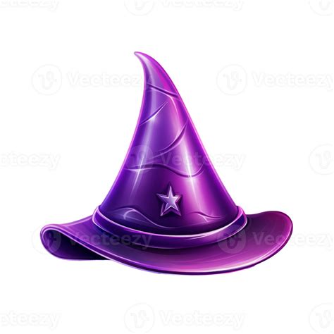 A Vibrant Purple Wizard Hat With A Star Ideal For Magical Themes