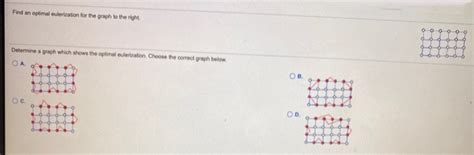 Answered Find An Optimal Eulerization For The Bartleby