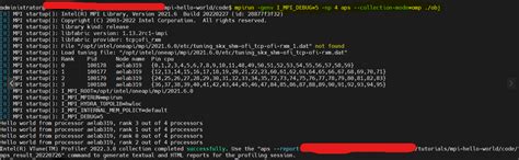 Intel Vtune Throws Aps Error While Running Mpi Samples Stack Overflow