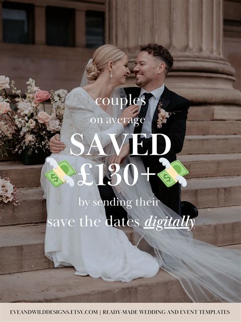 Minimal Save The Date E Invite Template Minimalist Digital Invite Electronic Save The Date