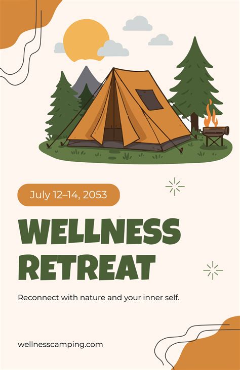 Free Wellness Camping Poster Template To Edit Online