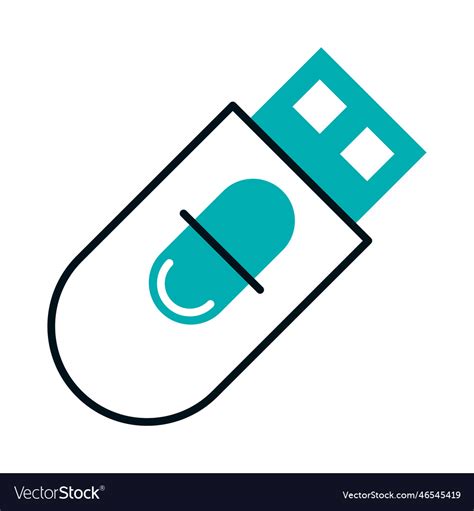 Usb Memory Data Storage Royalty Free Vector Image