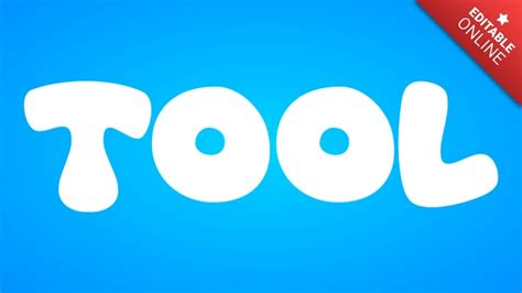 Tool Glitch Text Effect Generator