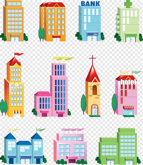 Building Icon Set Png Pngwing