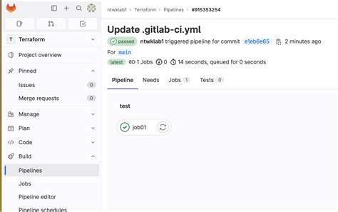 Cicd Pipelines With Git Lab Networking Lab
