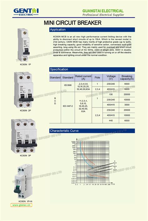 Electric Single Phase 3 Phase Ac Dc Miniature Circuit Breaker Mcb 1p 2p 3p 4p 1a 63a Buy
