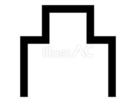 城跡の地図記号イラスト No 24561735｜無料イラスト・フリー素材なら「イラストac」