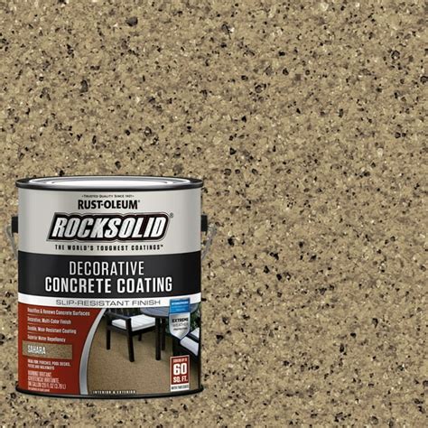 Sahara Rust Oleum Rocksolid Decorative Concrete Interior Exterior Solid Stain Matte 306265