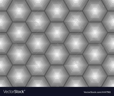 Design Seamless Monochrome Hexagon Pattern Vector Image