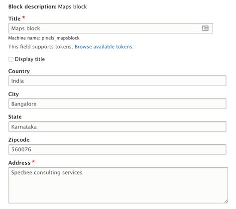 Maps Block