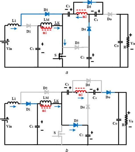 current flow path of the proposed ssqbci in each operating mode in ccm