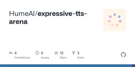Github Humeaiexpressive Tts Arena